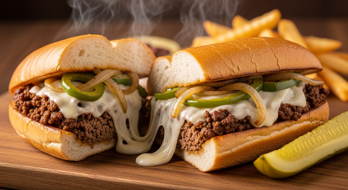 Ground Beef Philly Cheesesteaks Ready In 25 Minutes