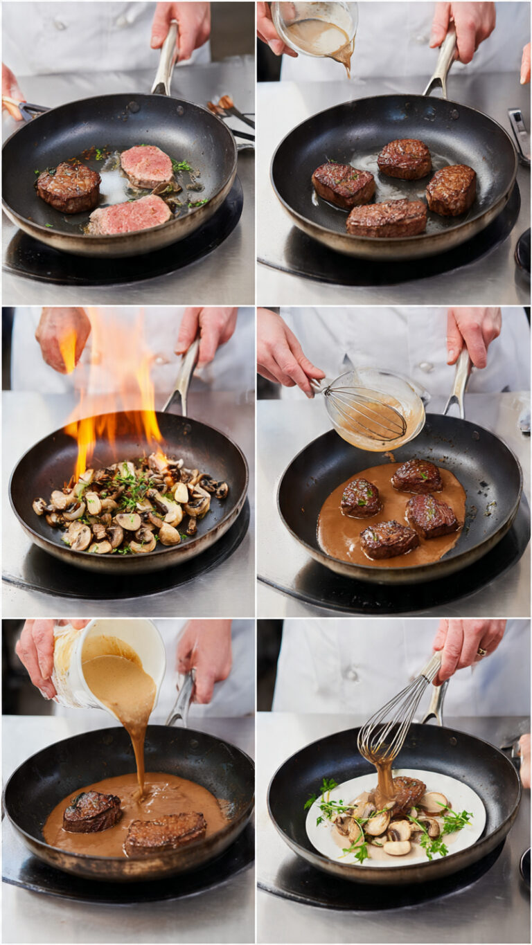 Best Restaurant-Style Elegant Beef Diane in a Cognac Sauce at Home